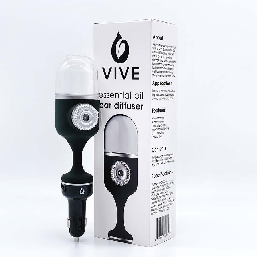 Black Essential Oil Diffuser – VIVE Essential Oils